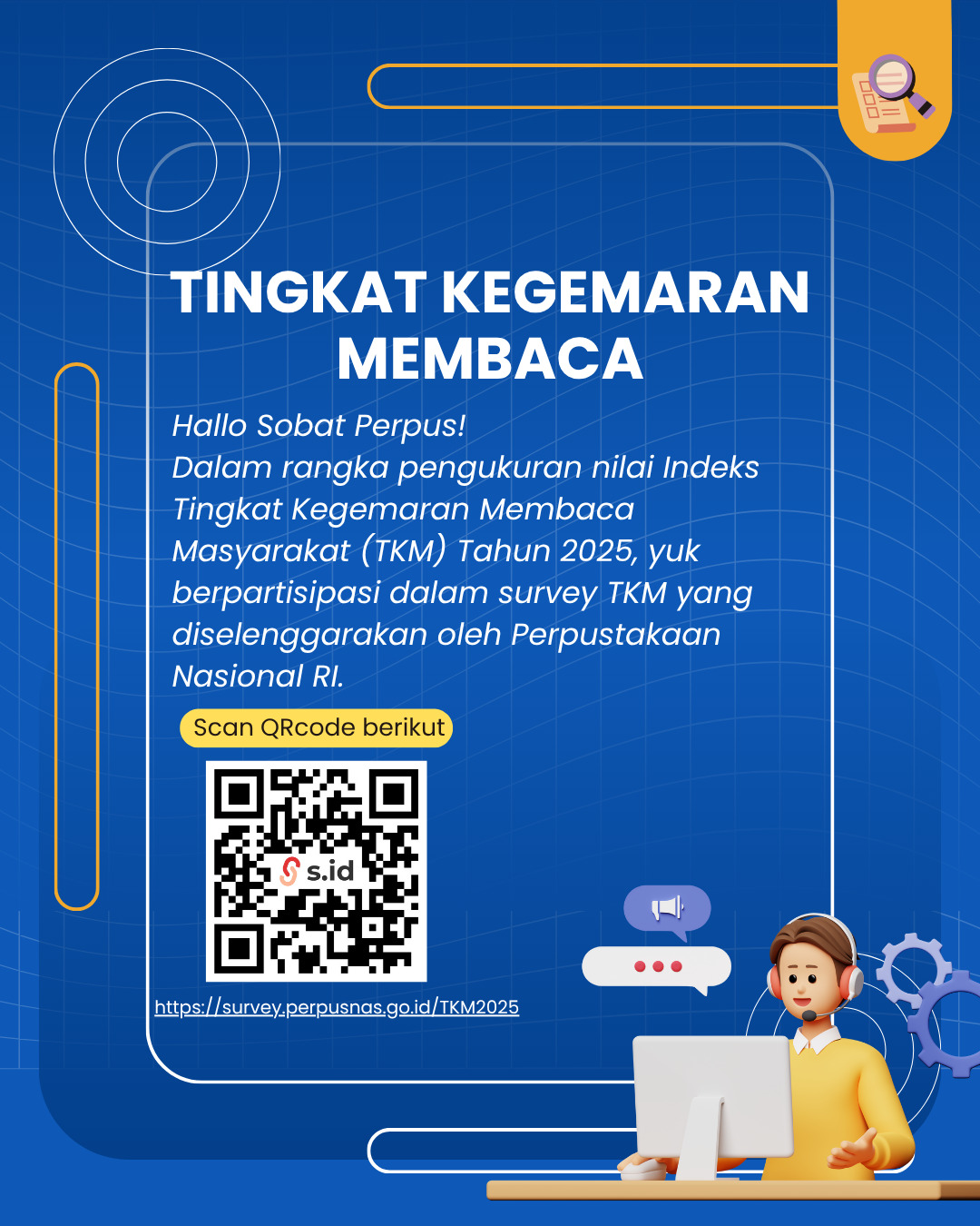 Nilai Indeks Tingkat Kegemaran Membaca Masyarakat (TKM) Tahun 2025 ...